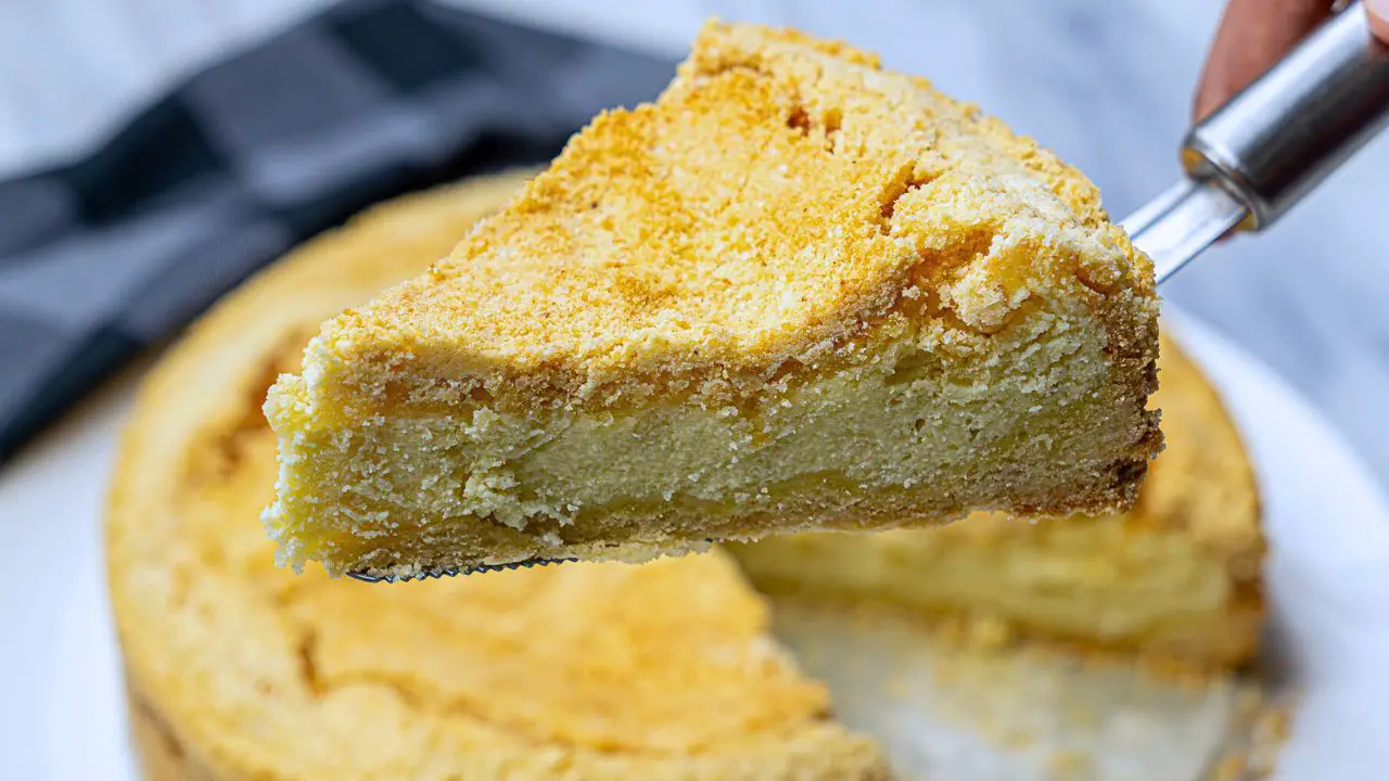 Cottage Cheese Cheesecake With Shortbread Crust