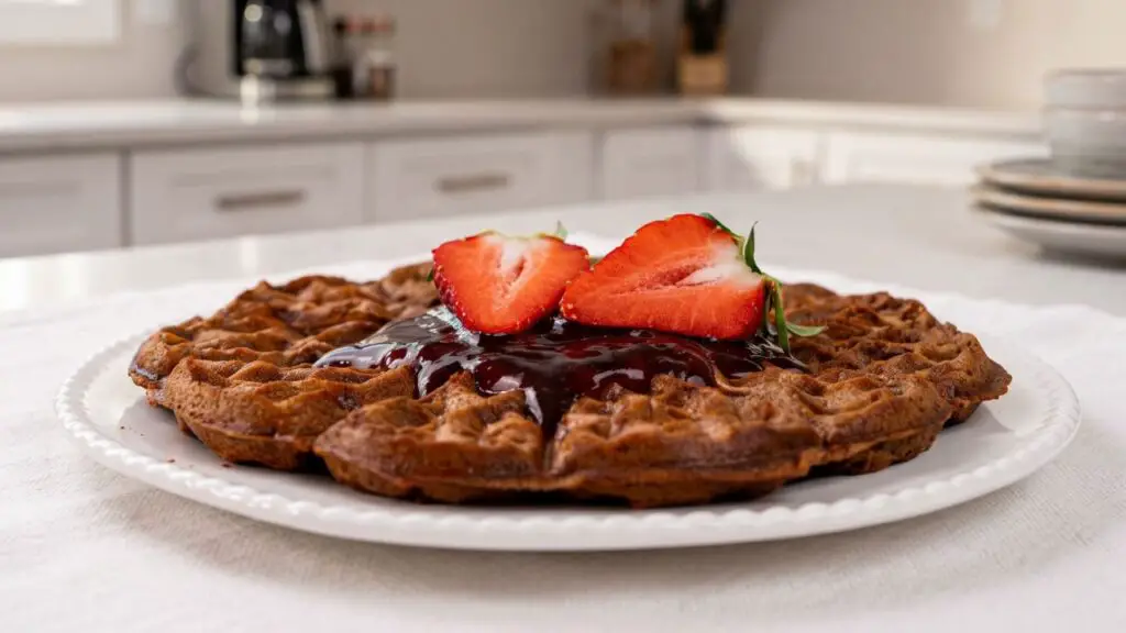 Red Lentil Waffles That Are Crispy And Sweet