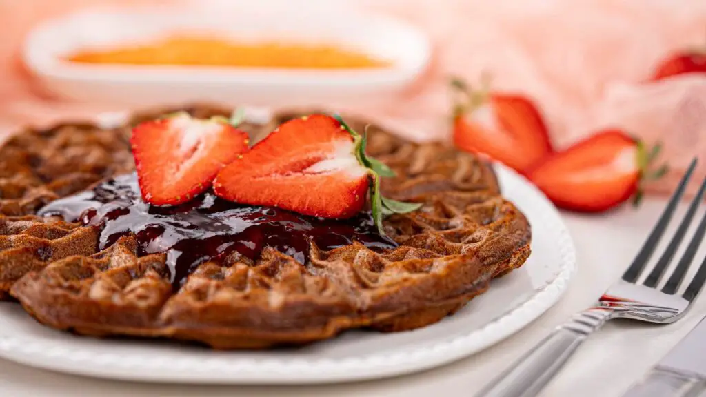 Red Lentil Waffles That Are Crispy And Sweet