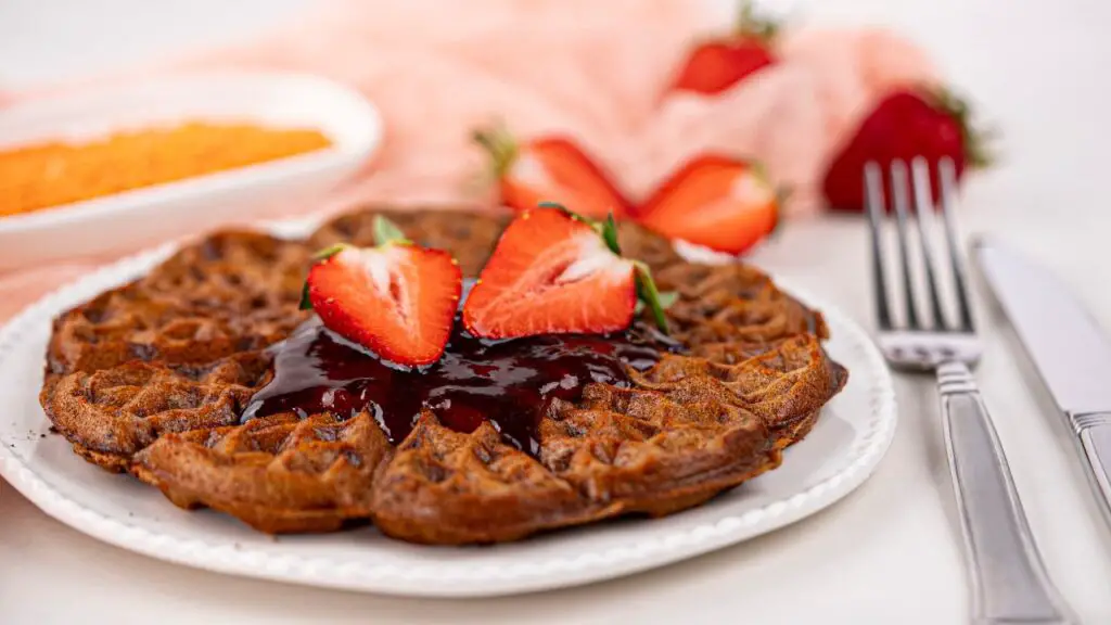 Red Lentil Waffles That Are Crispy And Sweet